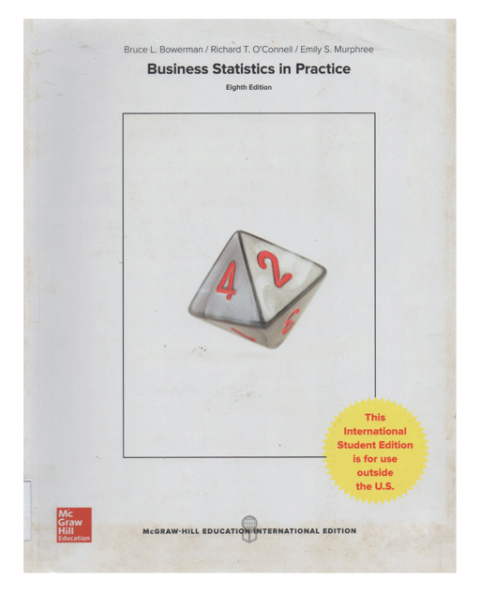 Business Statistics in Practice Eight Edition | Library - Lyceum-Northwestern University
