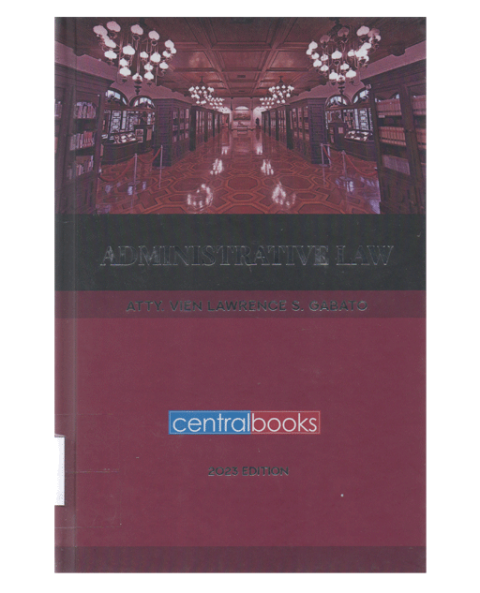 Administrative Law 2023 Edition | Library - Lyceum-Northwestern University